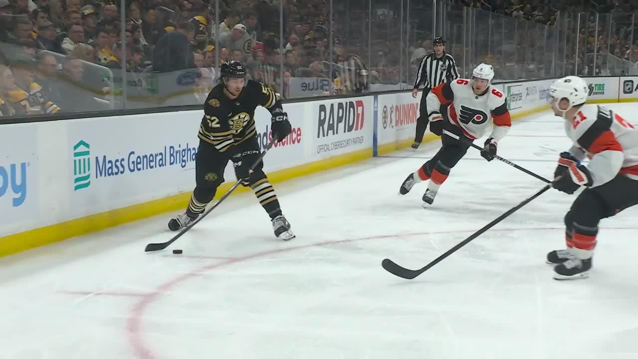 PHI@BOS: Beecher scores goal against Felix Sandstrom | NHL.com