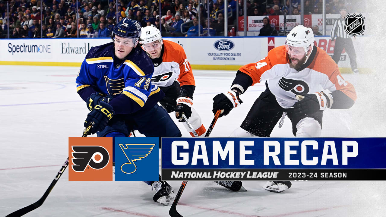 Tippett, Flyers defeat Blues for 4th straight win | NHL.com