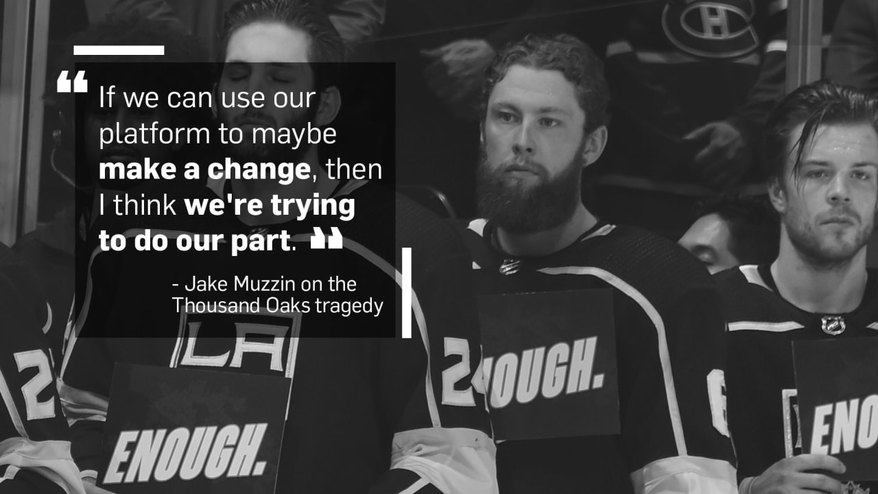 Jake Muzzin on Thousand Oaks Shooting, Pushing for Positive Change ...