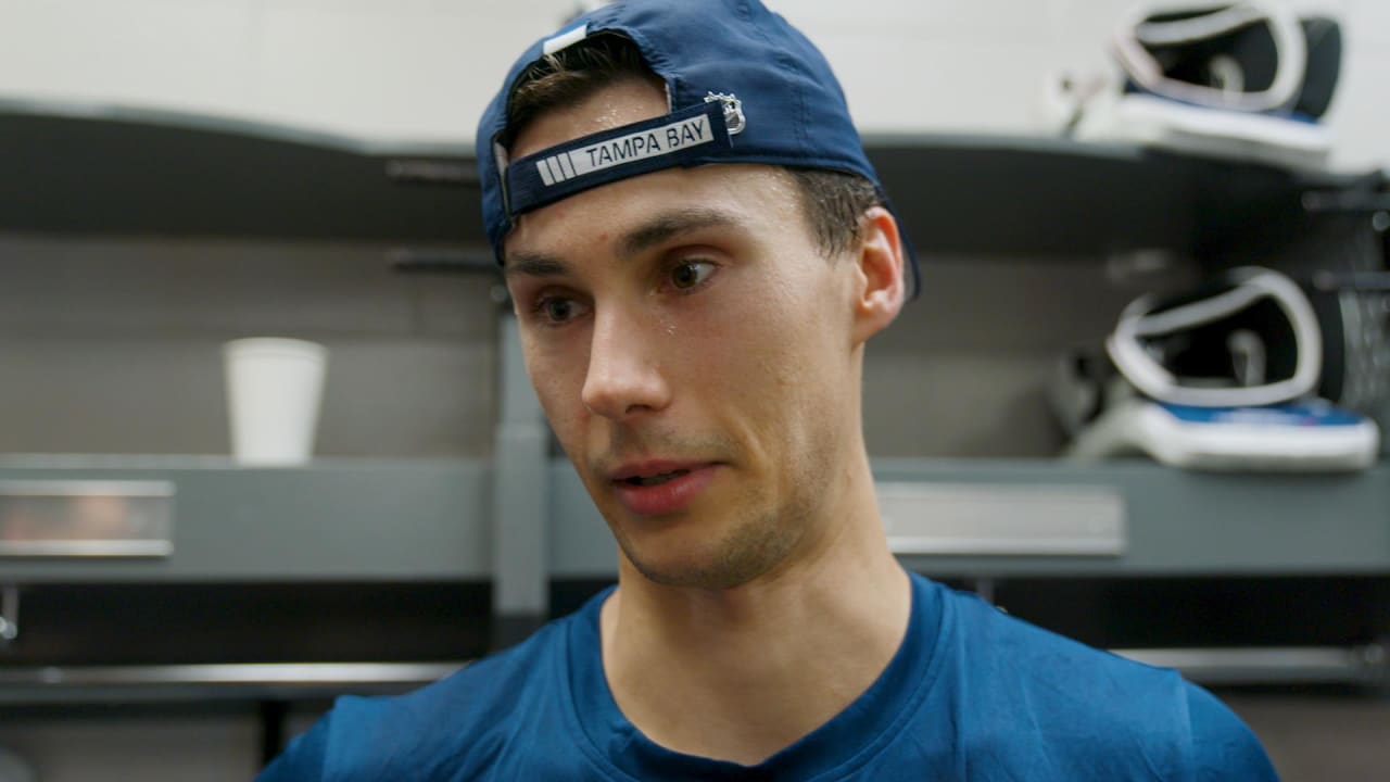 Matt Tomkins on First NHL Win | Tampa Bay Lightning
