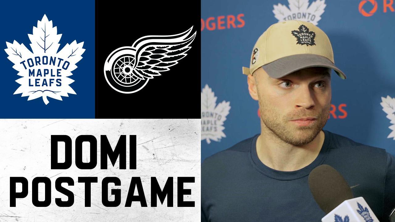 Max Domi | Post Game @ Red Wings | October 11 | Toronto Maple Leafs
