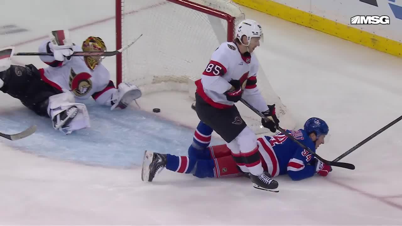 OTT@NYR: Perreault scores goal against Leevi Merilainen | New York Rangers