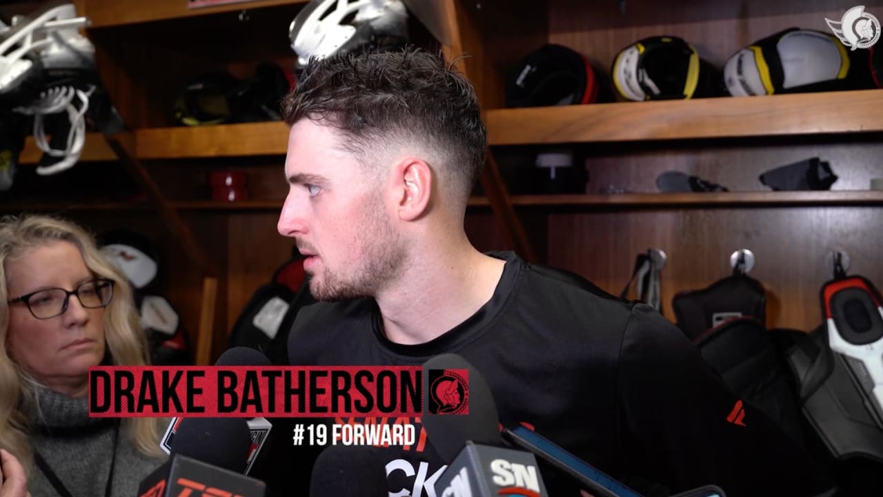 Drake Batherson Postgame Media vs VGK | Ottawa Senators