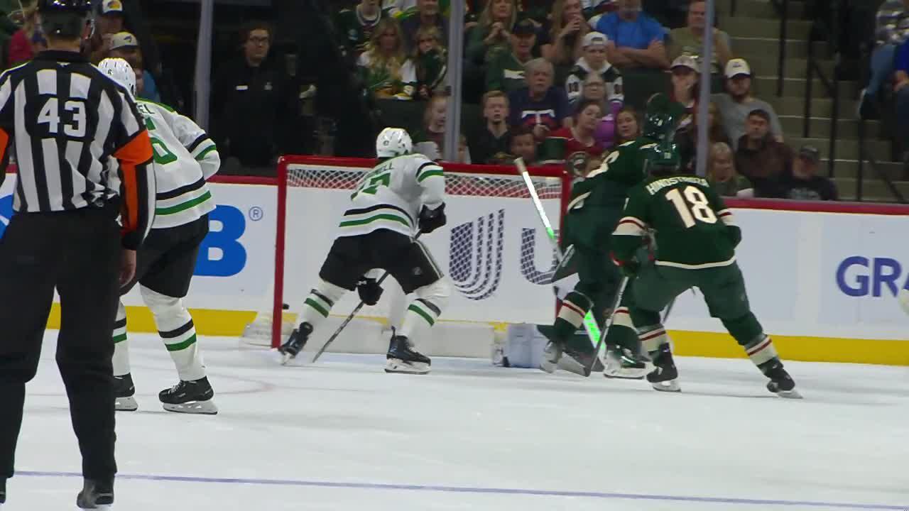 DAL@MIN: Johnston scores goal against Samuel Hlavaj | Dallas Stars