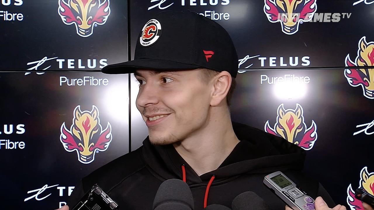 Postgame Sharangovich - 08.12.25 | Calgary Flames
