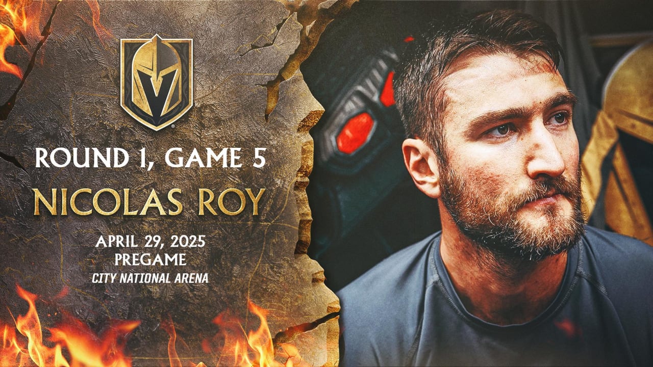 Round 1, Game 5 | Nicolas Roy Pregame | Vegas Golden Knights