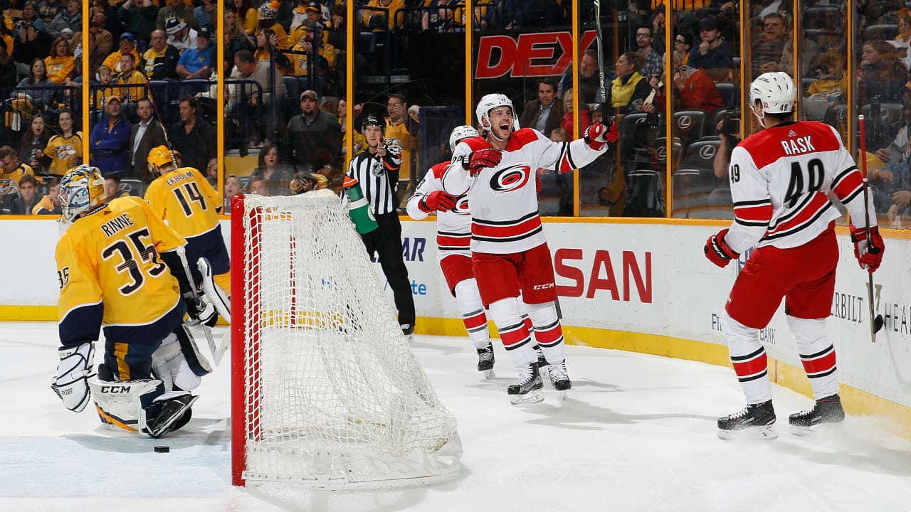 Hurricanes score four in first period, defeat Predators | NHL.com