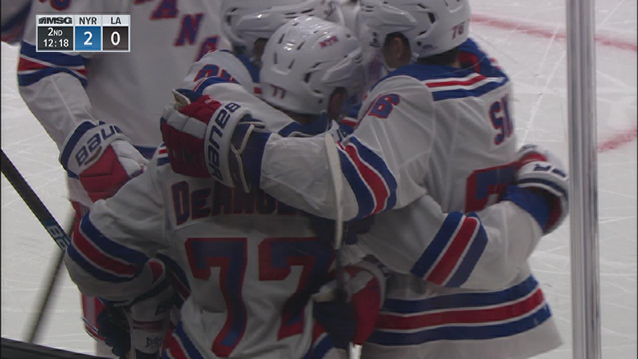 DeAngelo tallies from tough angle | New York Rangers
