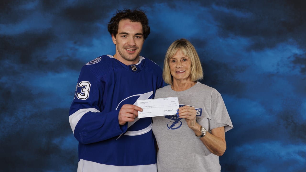 Sharon Alvarnaz honored as Lightning Community Hero | Tampa Bay Lightning