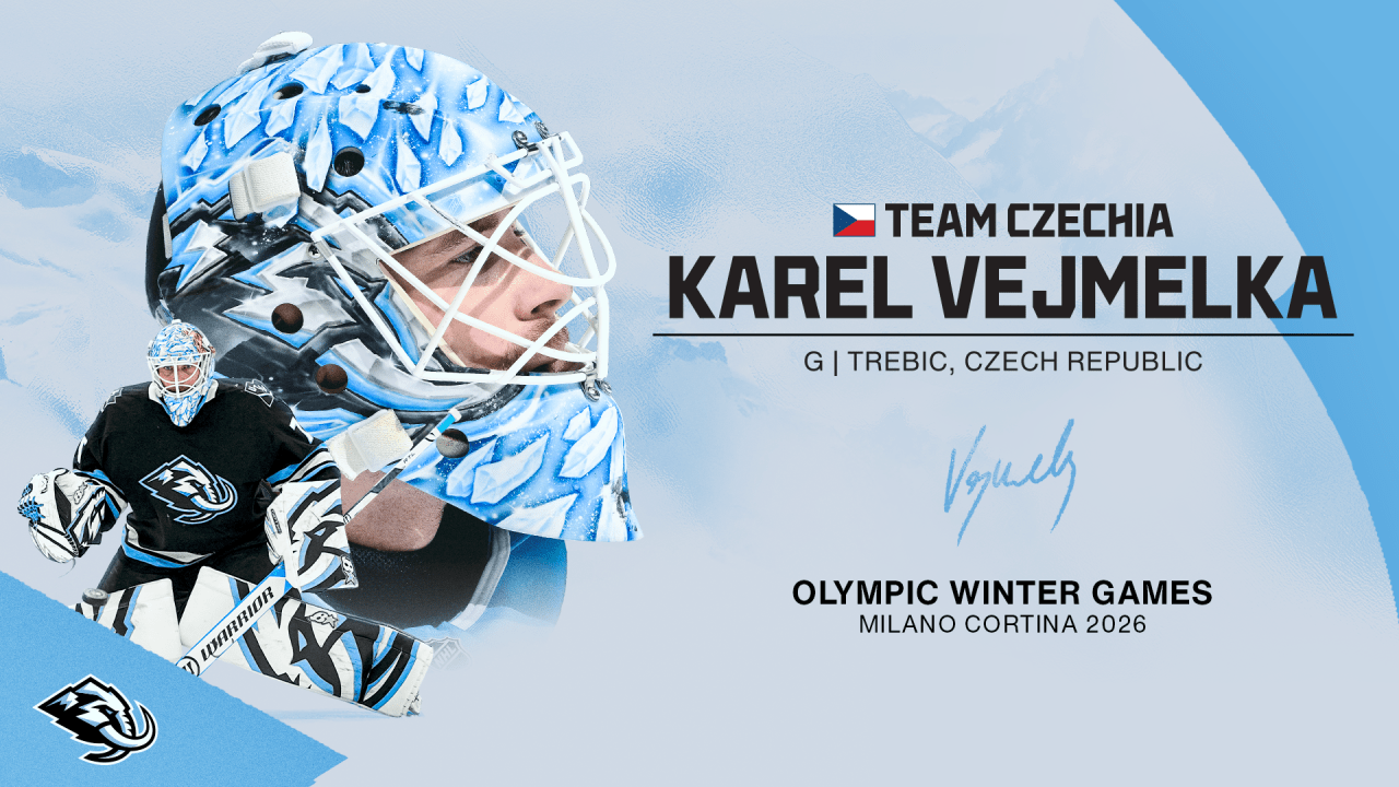 Karel Vejmelka to Represent Czechia at Winter Olympic Games | Utah Mammoth