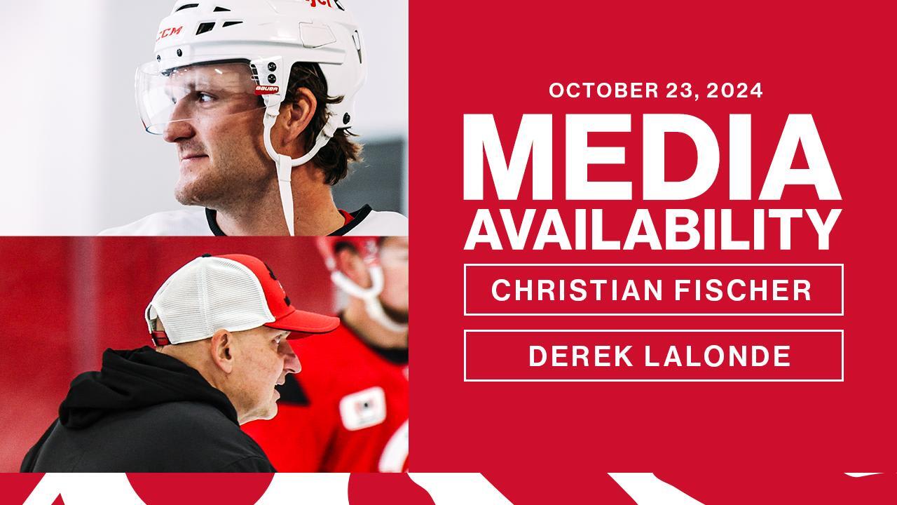 Christian Fischer, Derek Lalonde Media Availability | Detroit Red Wings