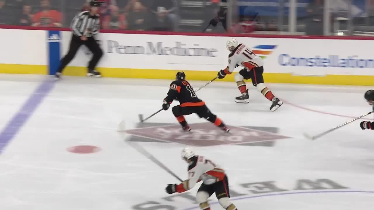 Vatrano scores SHG for hat trick | NHL.com