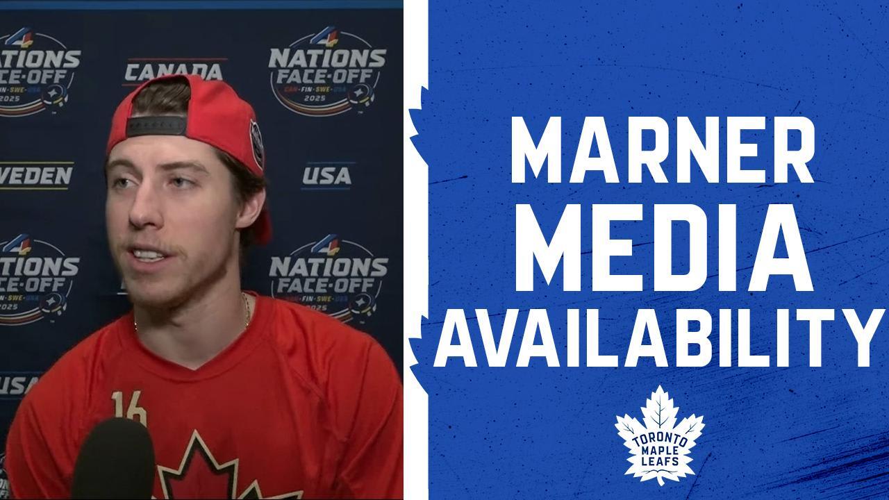 Mitch Marner | 4 Nations Face-Off | Media Availability | Toronto Maple ...