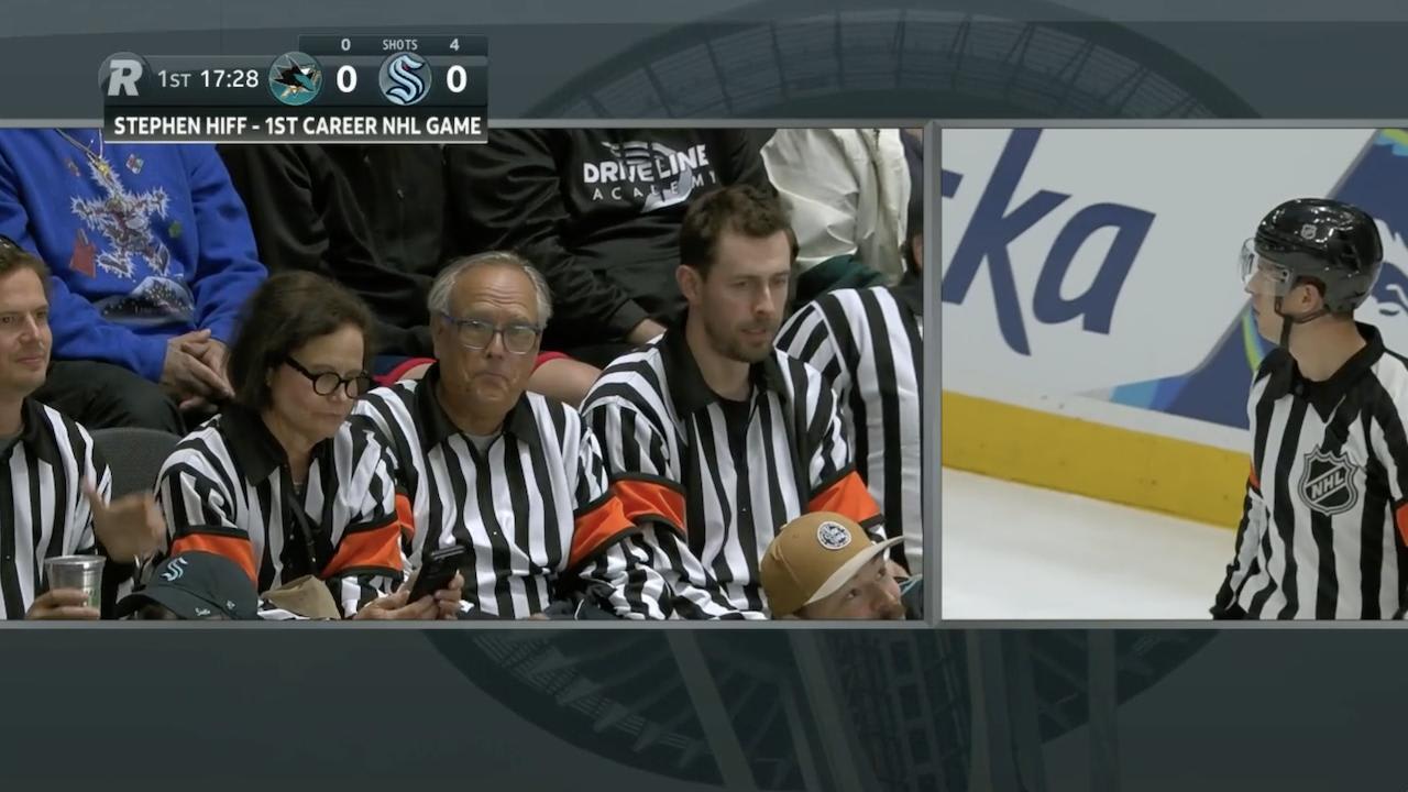 Family of NHL ref making debut dresses part in stands | NHL.com