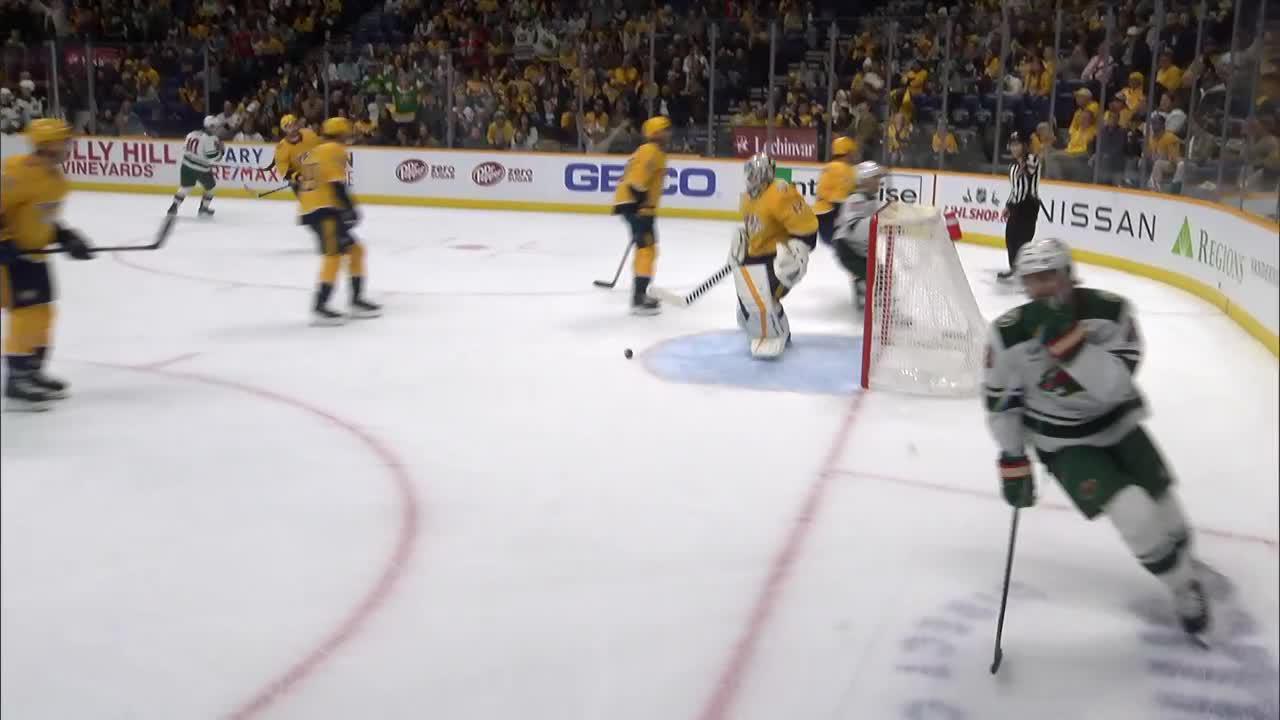 Connor Dewar with a Goal vs. Nashville Predators | Minnesota Wild