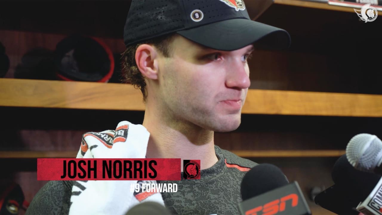 Josh Norris Pregame Availability vs MTL | Ottawa Senators