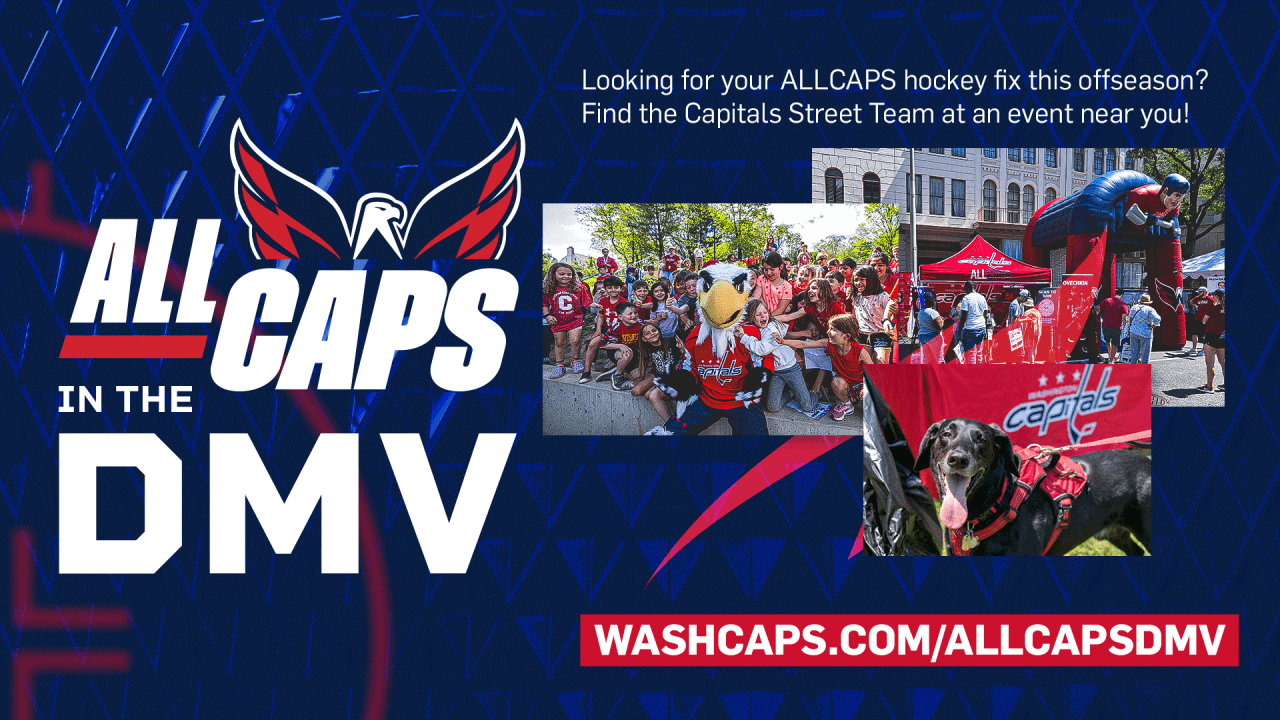 Capitals Announce Offseason Events Schedule Featuring ALL CAPS in the ...