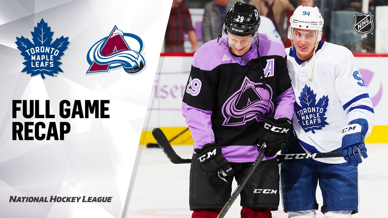 Recap: TOR 5, COL 3 | Toronto Maple Leafs