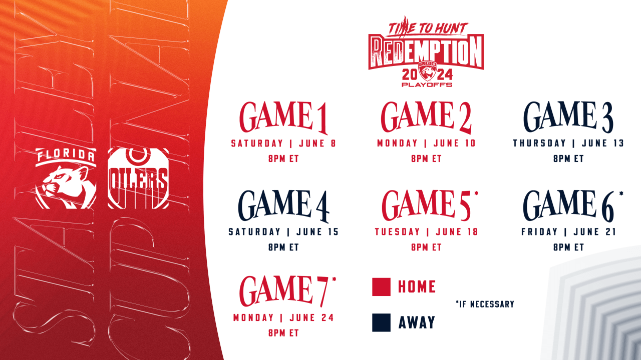 2024 Stanley Cup Final Schedule | Florida Panthers