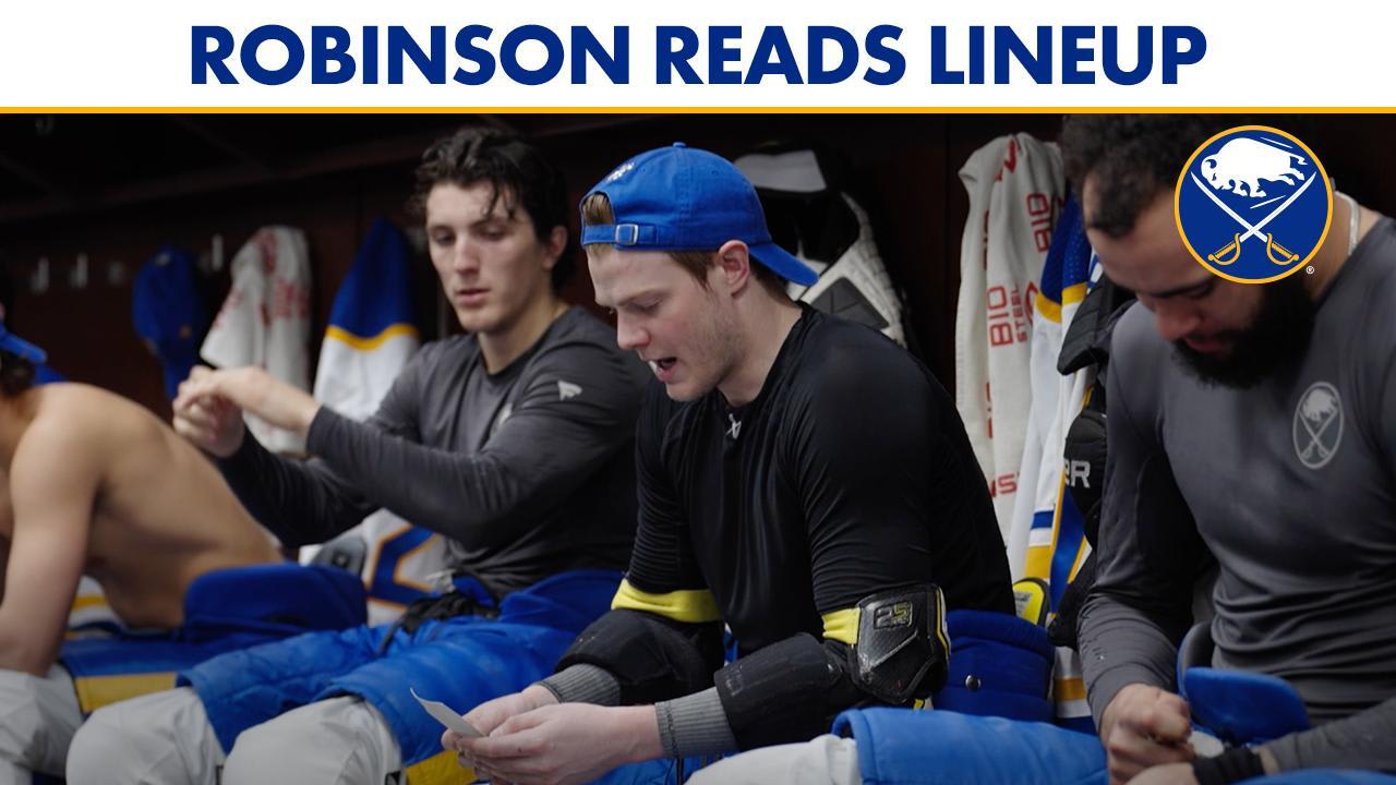 Starting Lineup Read | Buffalo Sabres