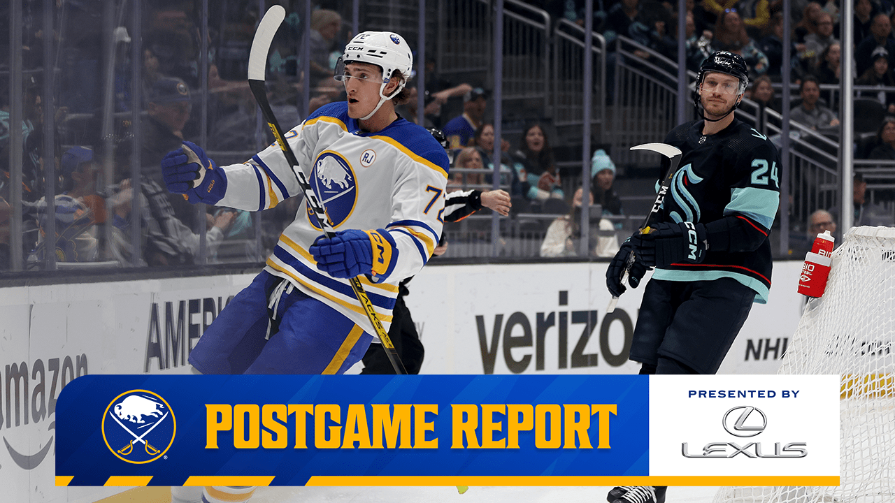 'We let it go' | Sabres bounce back with 6-2 victory in Seattle ...