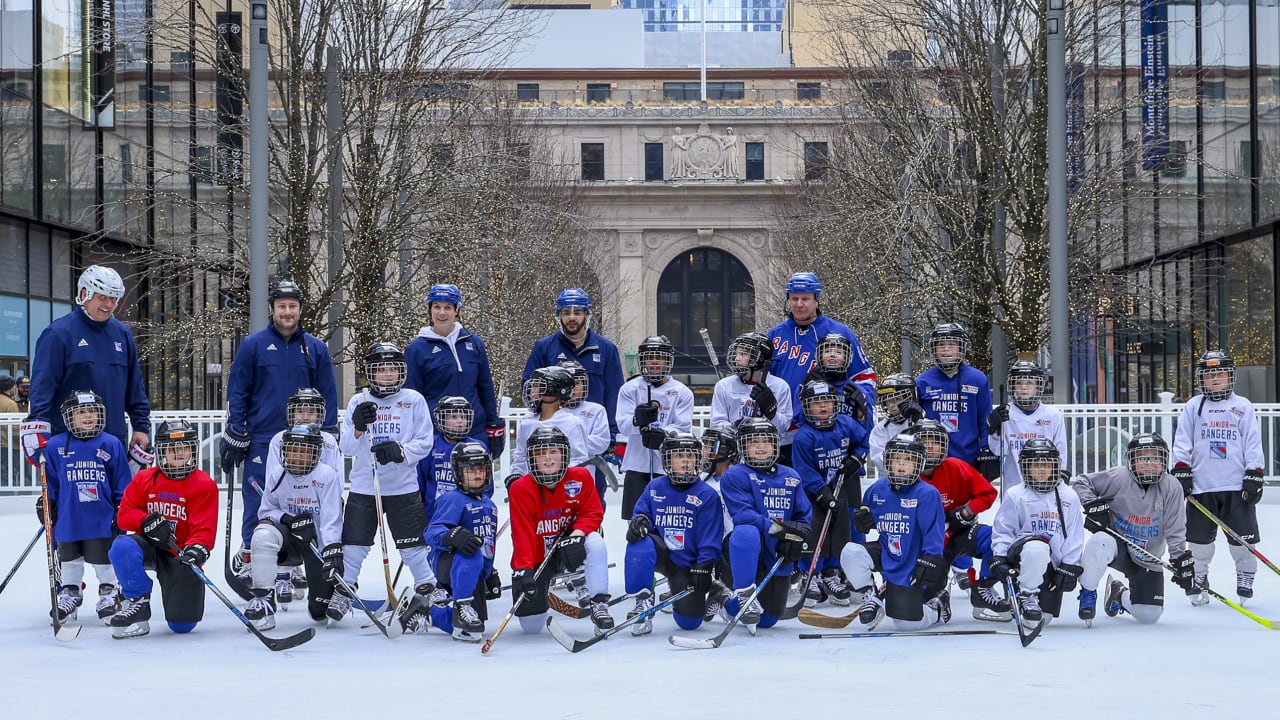 Rangers Learn to Play kids graduate, skate at Rink at Manhattan West ...