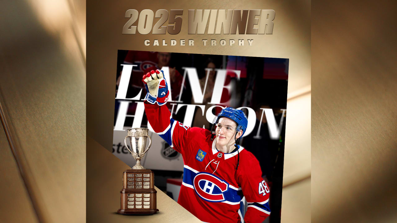 Hutson wins the Calder Memorial Trophy | Montréal Canadiens