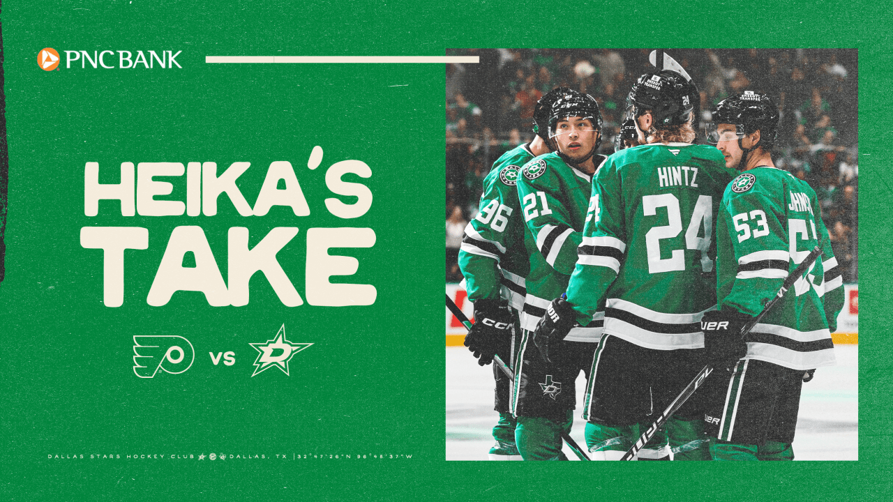 Heika’s Take: Robertson nets hat trick as Stars dominate Flyers for ...