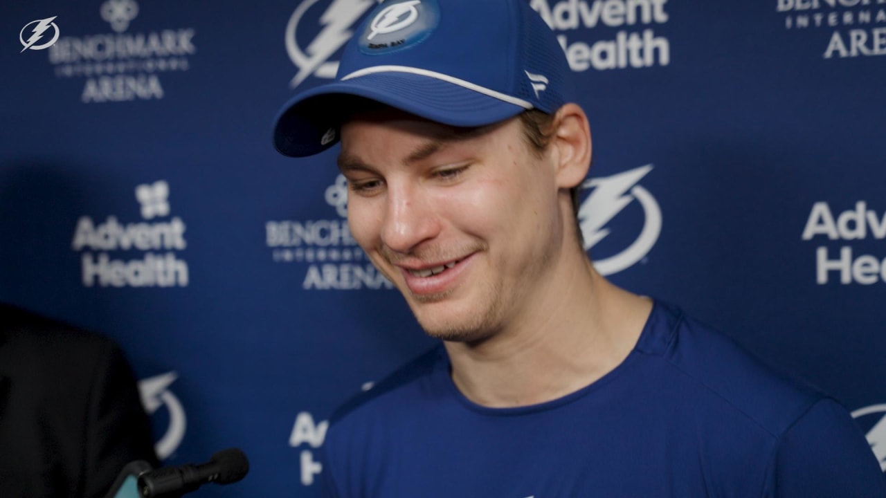 Yanni Gourde | Postgame vs Winnipeg Jets | Tampa Bay Lightning