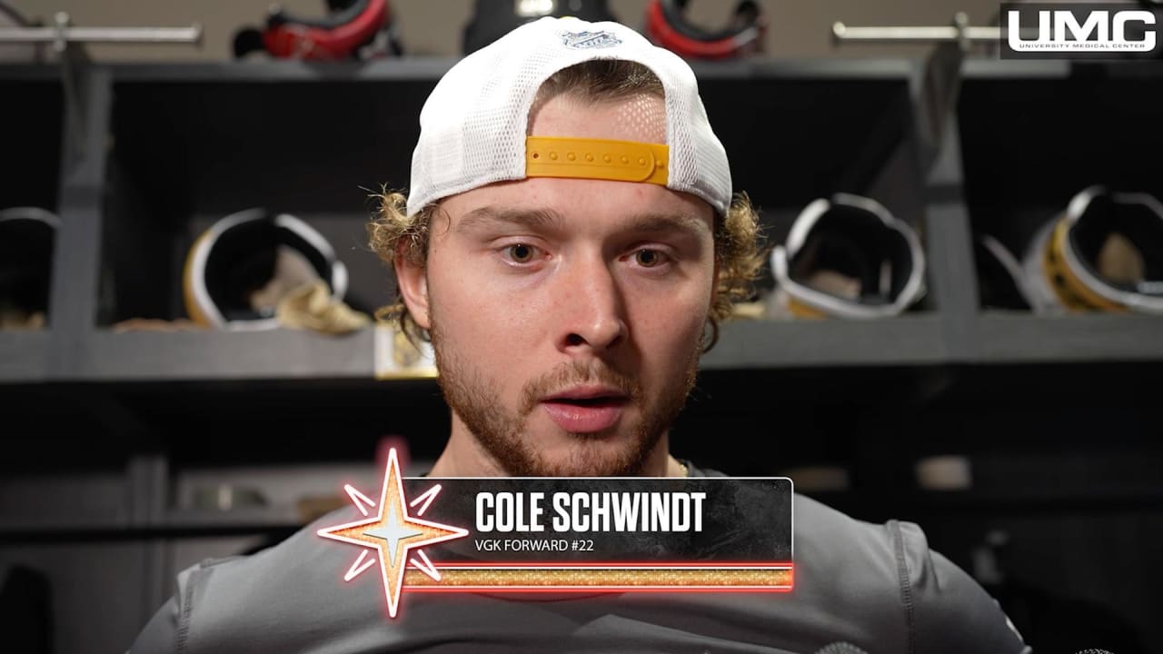 Cole Schwindt después del partido 28/10 | Vegas Golden Knights