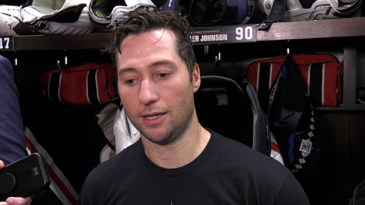 T. Johnson on Goal, Loss to Jets | Chicago Blackhawks