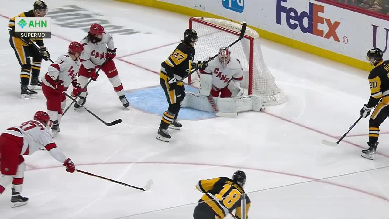 CAR@PIT: Puljujarvi scores goal against Pyotr Kochetkov | Pittsburgh ...
