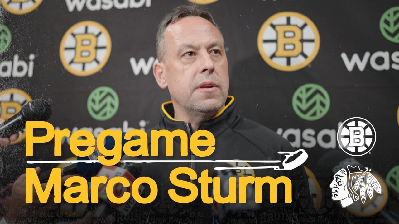 Press Room: Marco Sturm | Boston Bruins