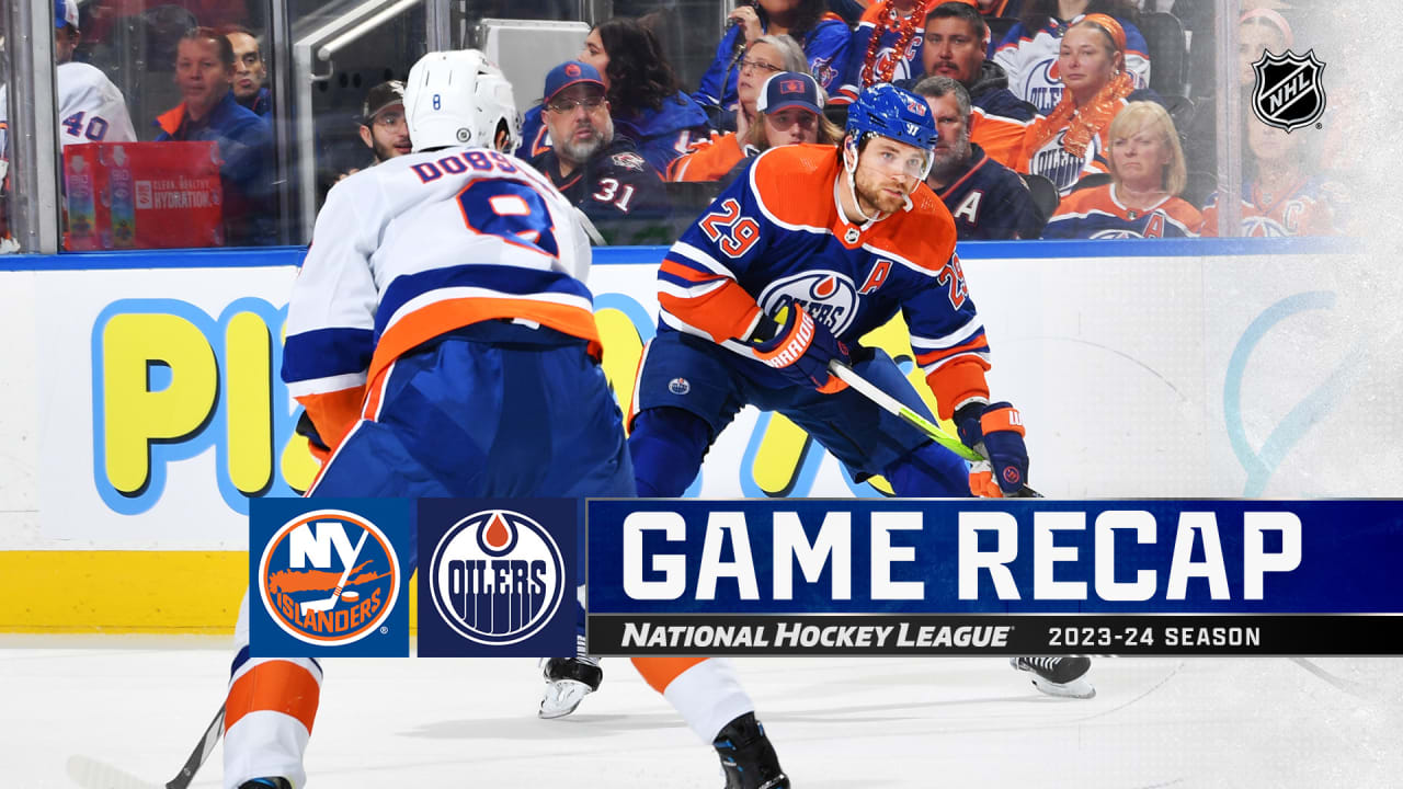 Oilers pull away from Islanders in 3rd, win 1st game under Knoblauch ...