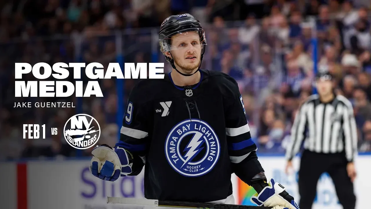 Jake Guentzel | Postgame vs New York Islanders | Tampa Bay Lightning