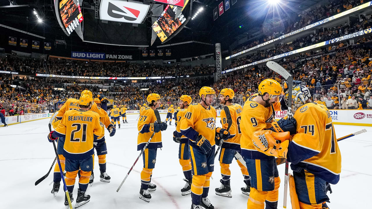 Predators med säsongens längsta poängsvit efter segern mot Red Wings ...
