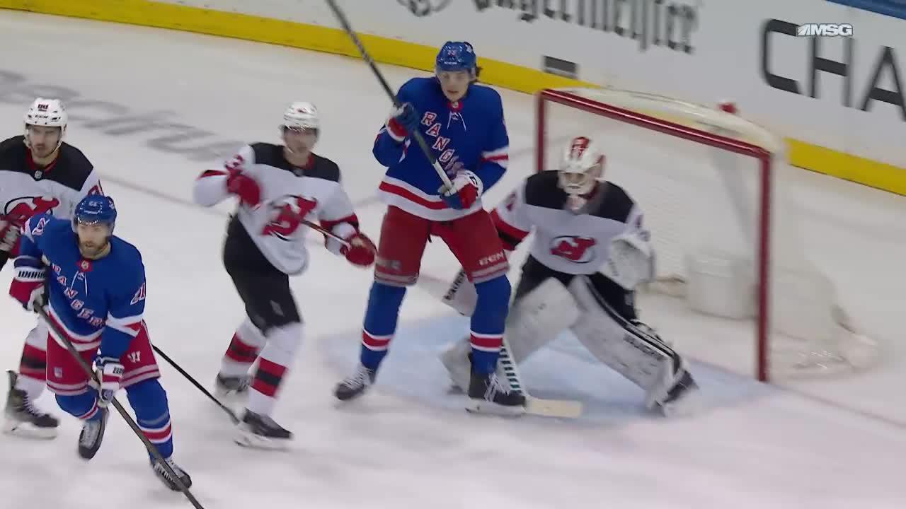 NJD@NYR: Gustafsson scores goal against Kaapo Kahkonen | New York Rangers