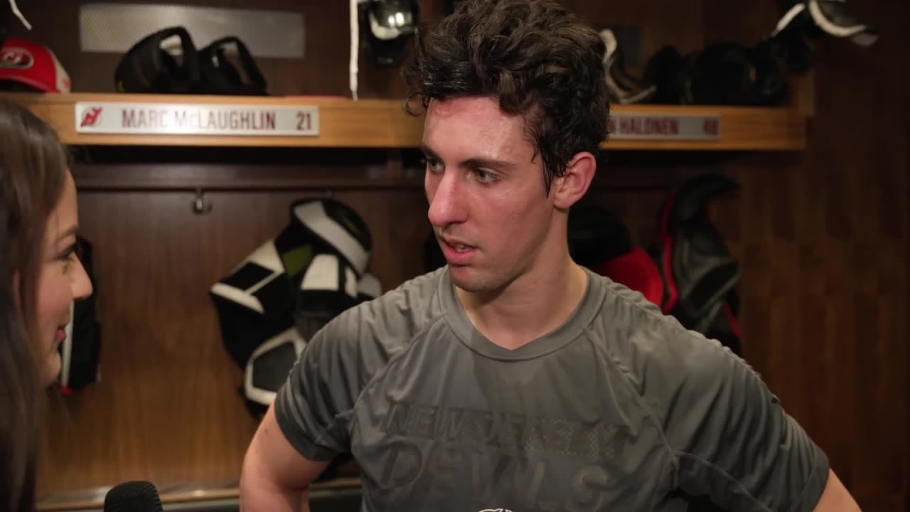Devils Forward Marc McLaughlin Reacts to AHL Recall - News Usa Today