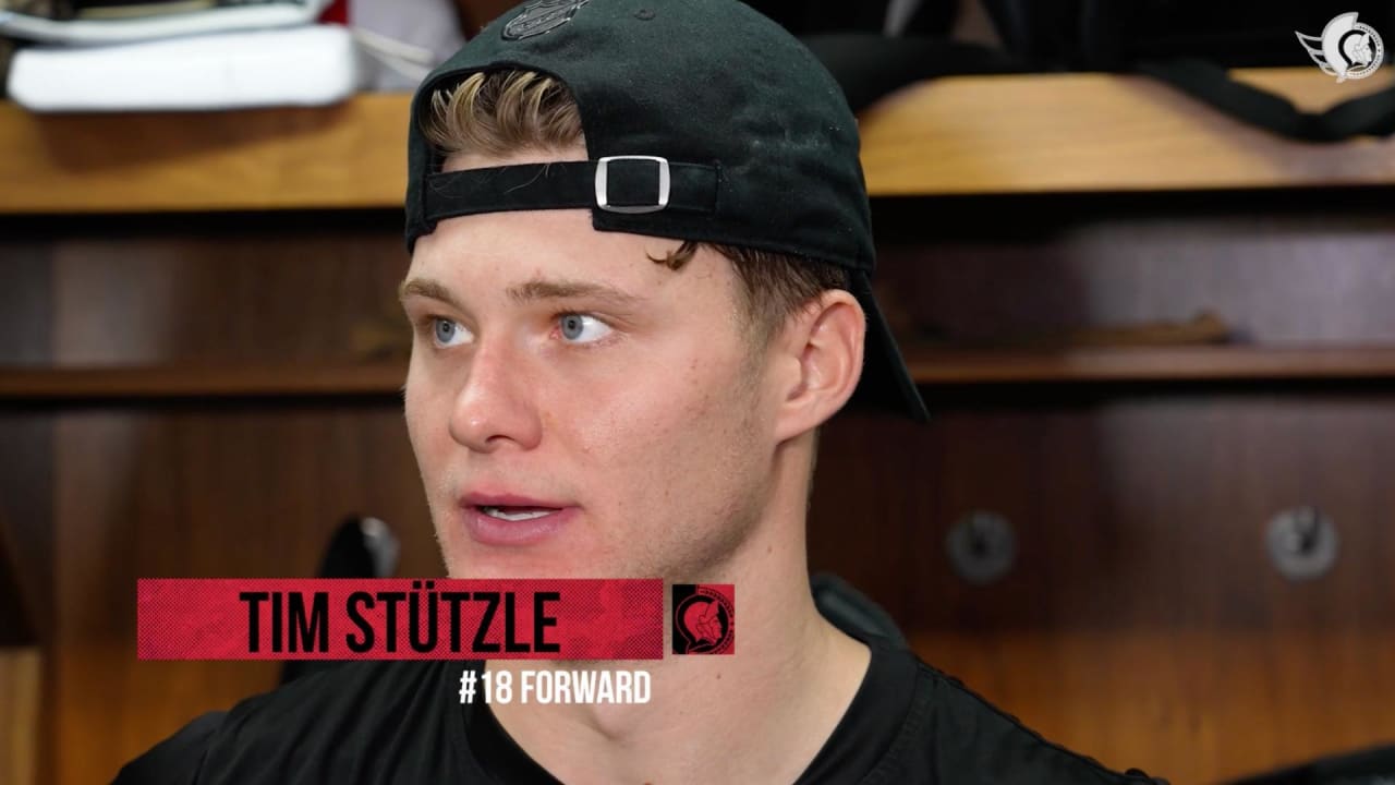 Tim Stützle Postgame Availability vs STL | Ottawa Senators