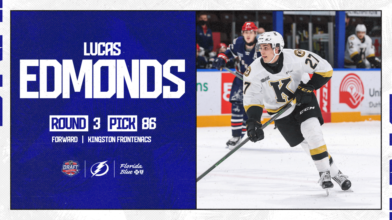 Bolts trade into the third round to select F Lucas Edmonds | Tampa Bay ...