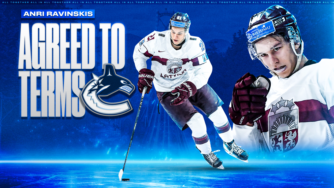 CANUCKS AGREE TO TERMS WITH FORWARD ANRI RAVINSKIS ON TWO-YEAR, ENTRY ...