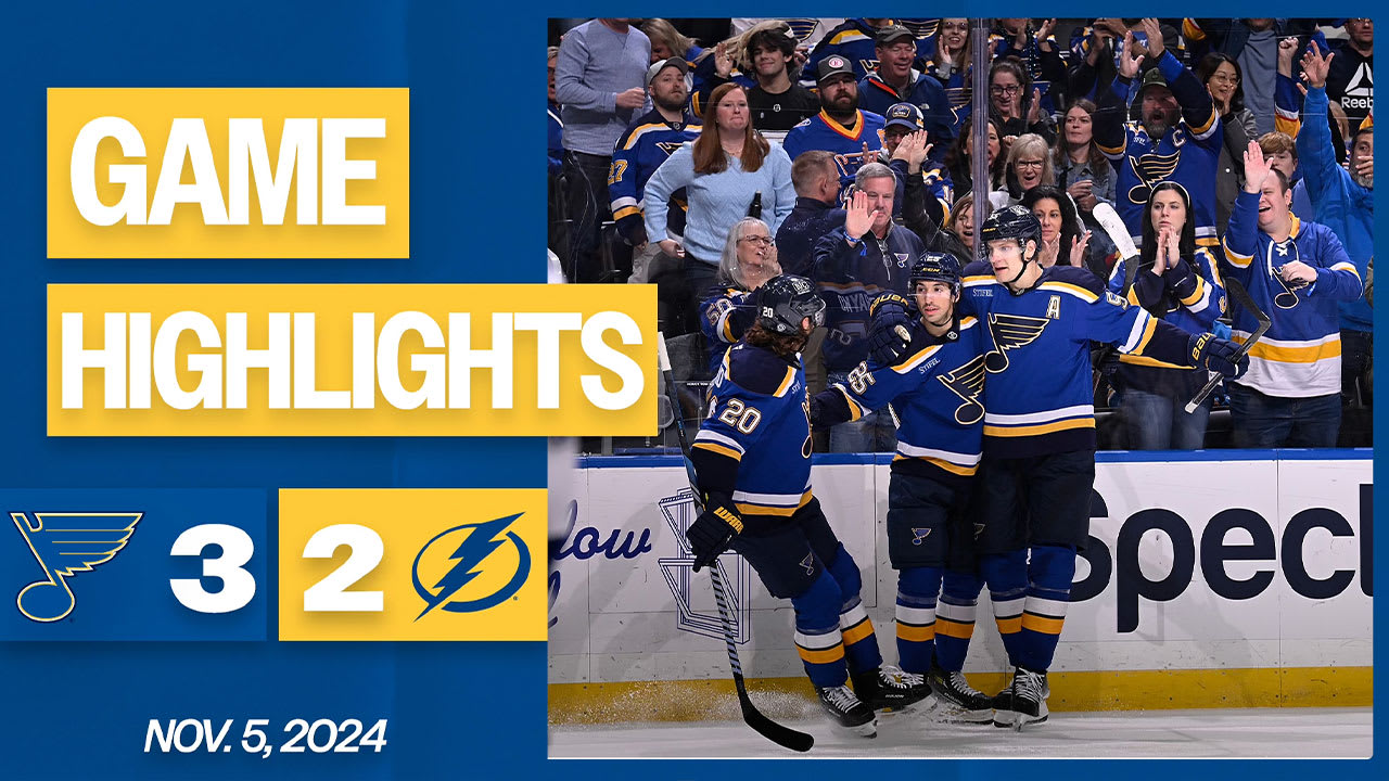 Highlights: STL 3, TBL 2 | St. Louis Blues