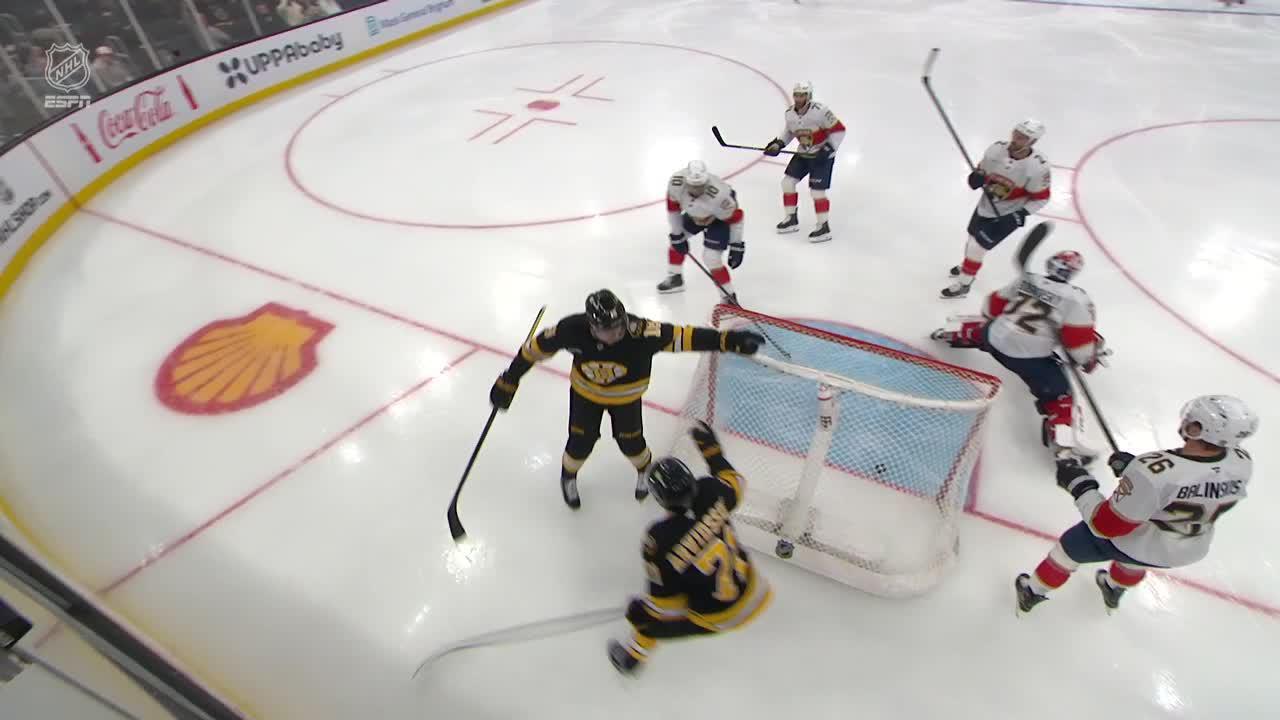 Zacha scores to get the Bruins within one, 2-1 Florida. | Boston Bruins