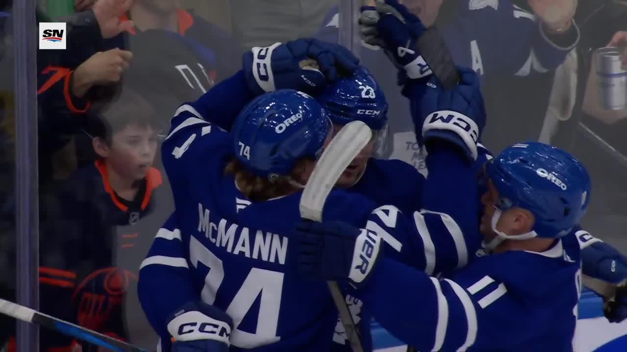 Matthew Knies with a Goal vs. Edmonton Oilers | Toronto Maple Leafs
