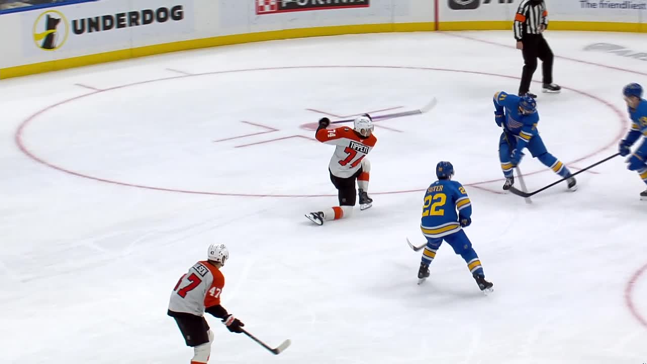 PHI@STL: Tippett scores goal against Jordan Binnington | NHL.com