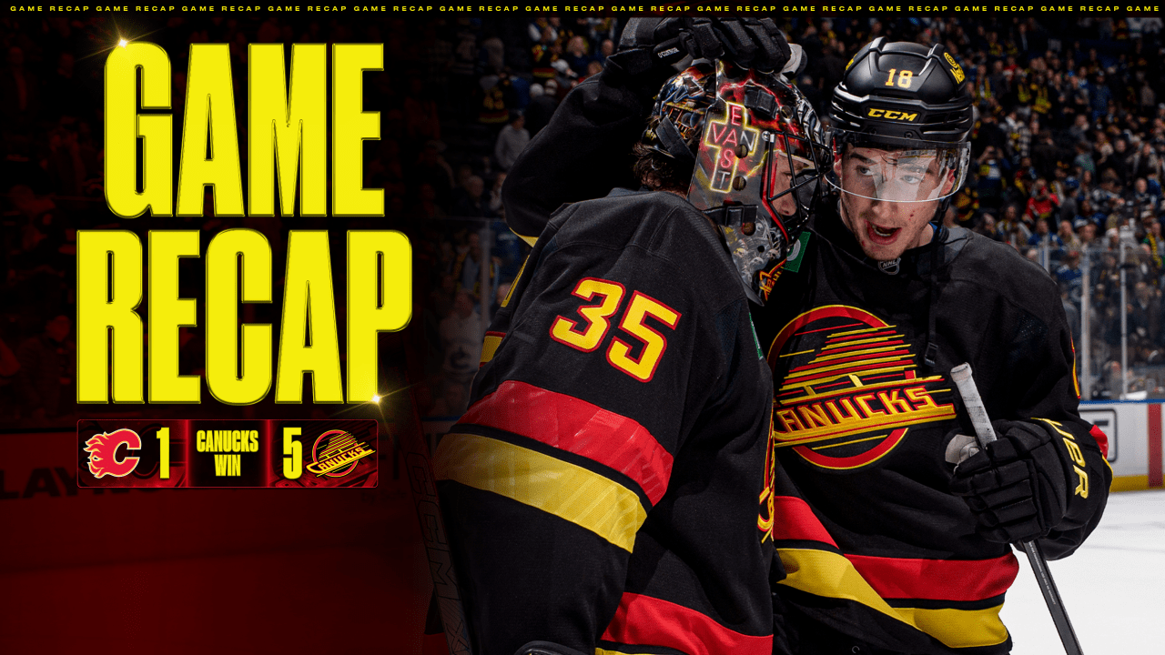 Filip Chytil Scores Two, Canucks Beat Flames 5-1 in Home Opener ...