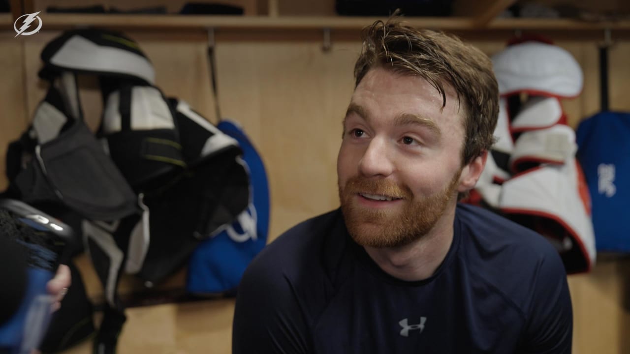 Nick Perbix | Pregame vs Columbus | Tampa Bay Lightning