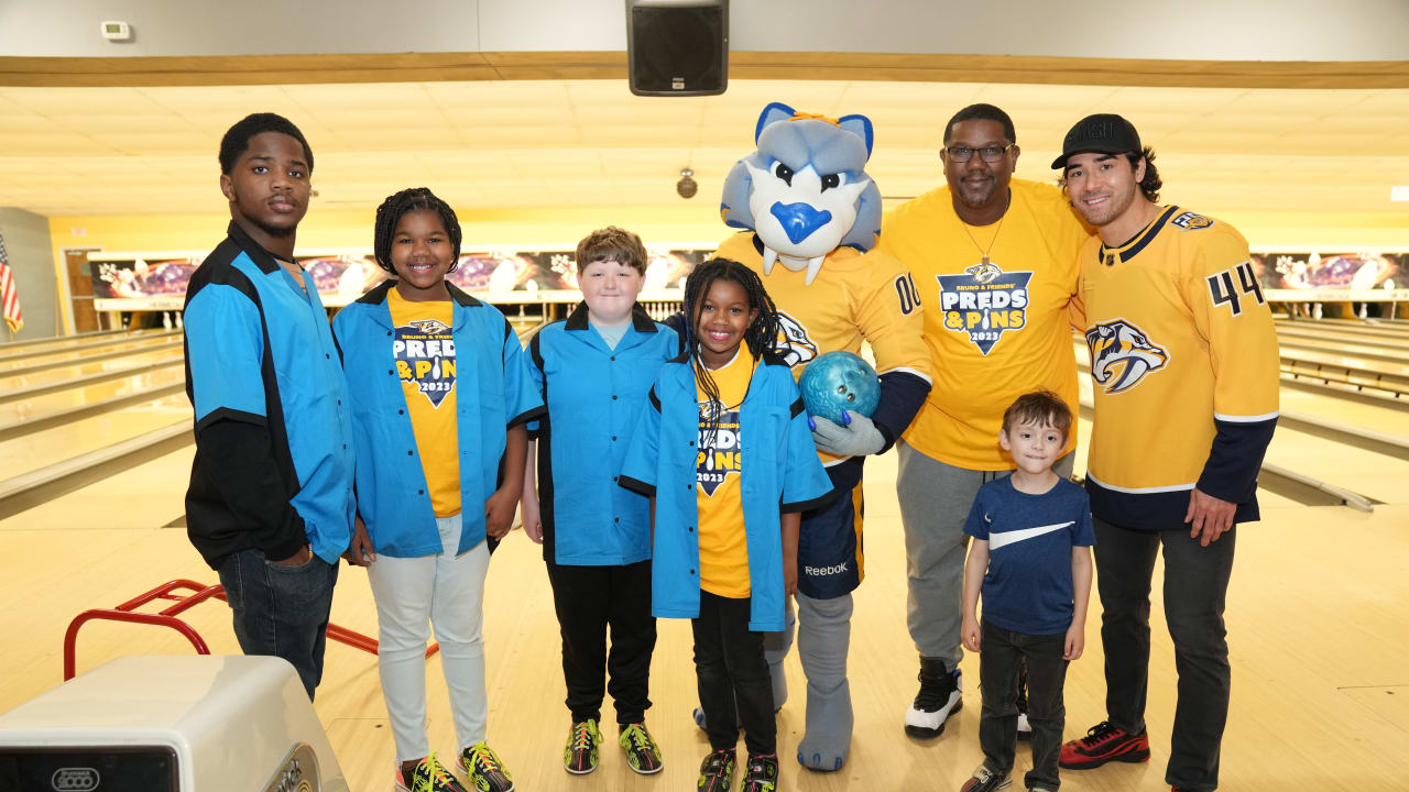 Preds Coaches, Players Hit the Lanes at Preds and Pins Bowling ...