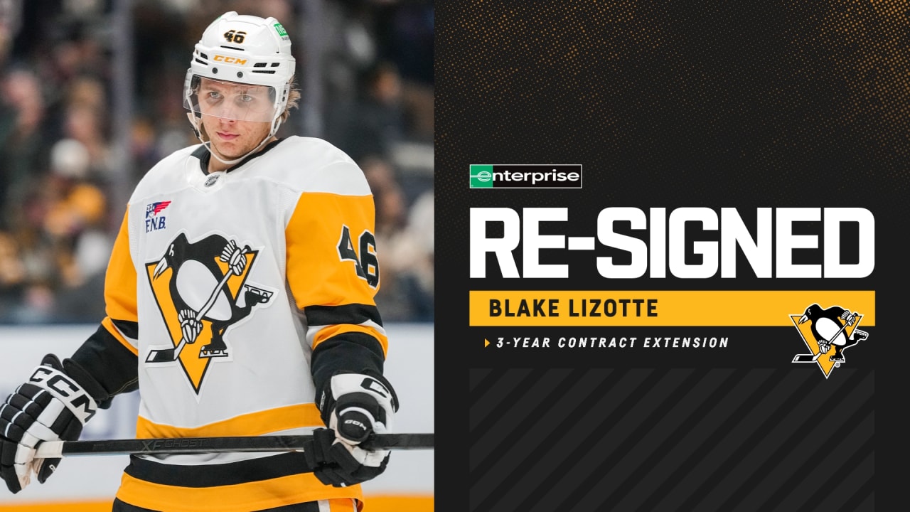 Penguins Re-Sign Blake Lizotte to a Three-Year Contract Extension ...