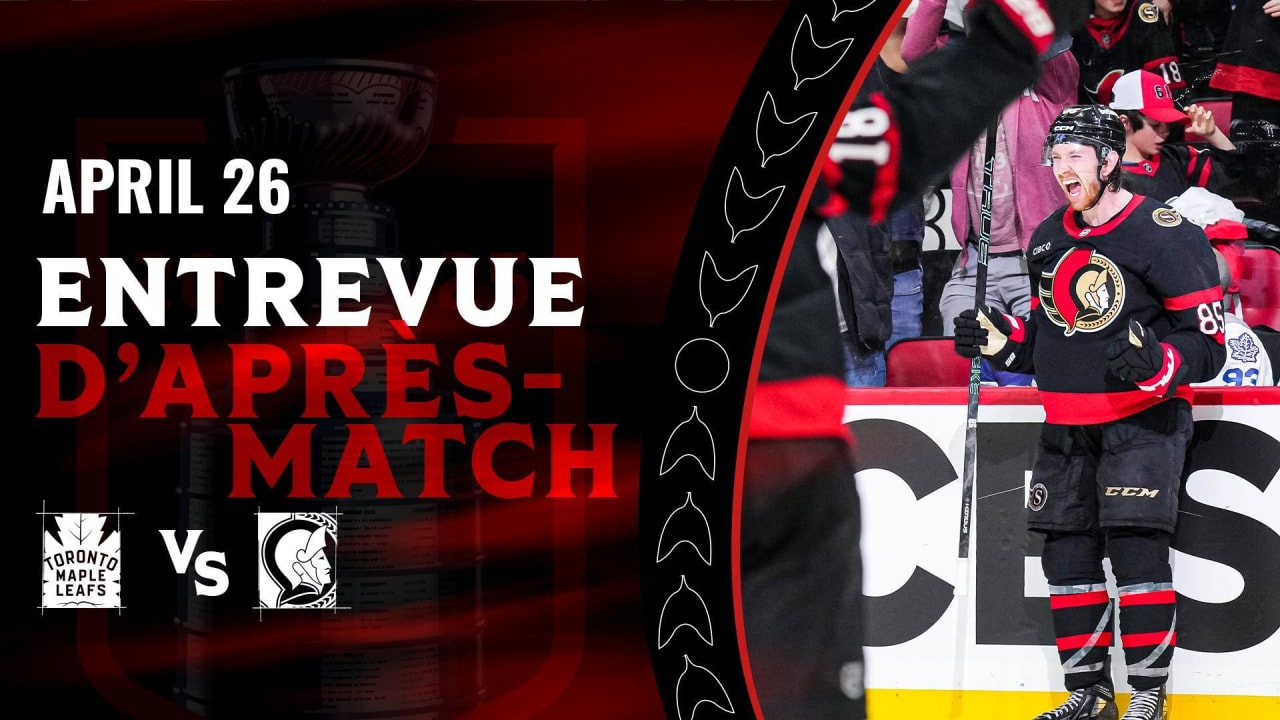 Jake Sanderson dispo médias d'après-match contre TOR | Sénateurs d’Ottawa